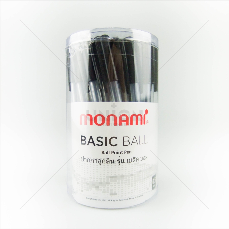 MONAMI ปากกาลูกลื่น ปลอก BASIC BALL 0.5 ดำ