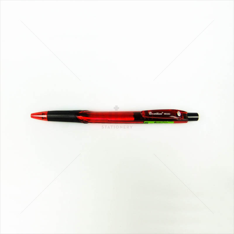 Quantum ปากกาลูกลื่น กด 0.7 600 KLEAN สีแดง