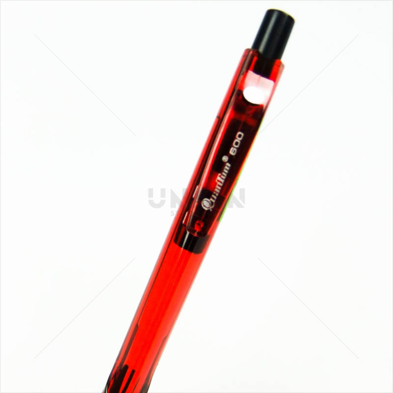Quantum ปากกาลูกลื่น กด 0.7 600 KLEAN สีแดง